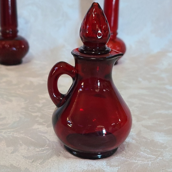 Vintage | Accents | Vtg Ruby Red Perfume Bottles | Poshmark